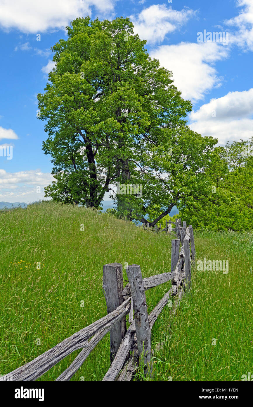 Blue ridge fence hi-res stock photography and images - Alamy