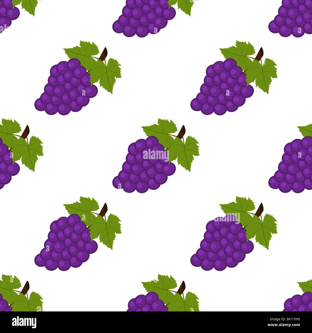 Seamless background, grapes on a white background Stock Vector Image ...