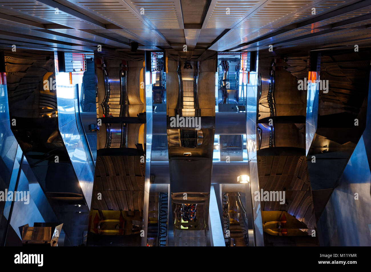 New artistic metro station in Naples, Napoli, Italy, Garibaldi subway ...