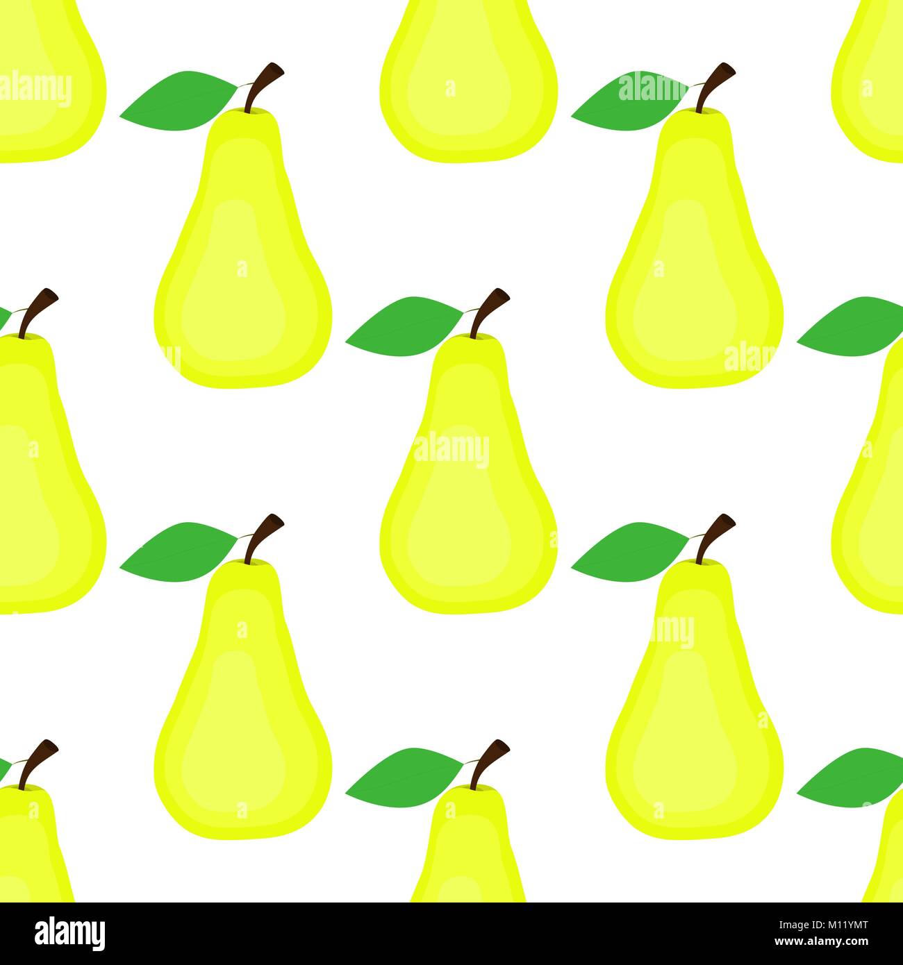 Seamless background, pear on white background Stock Vector Image & Art ...