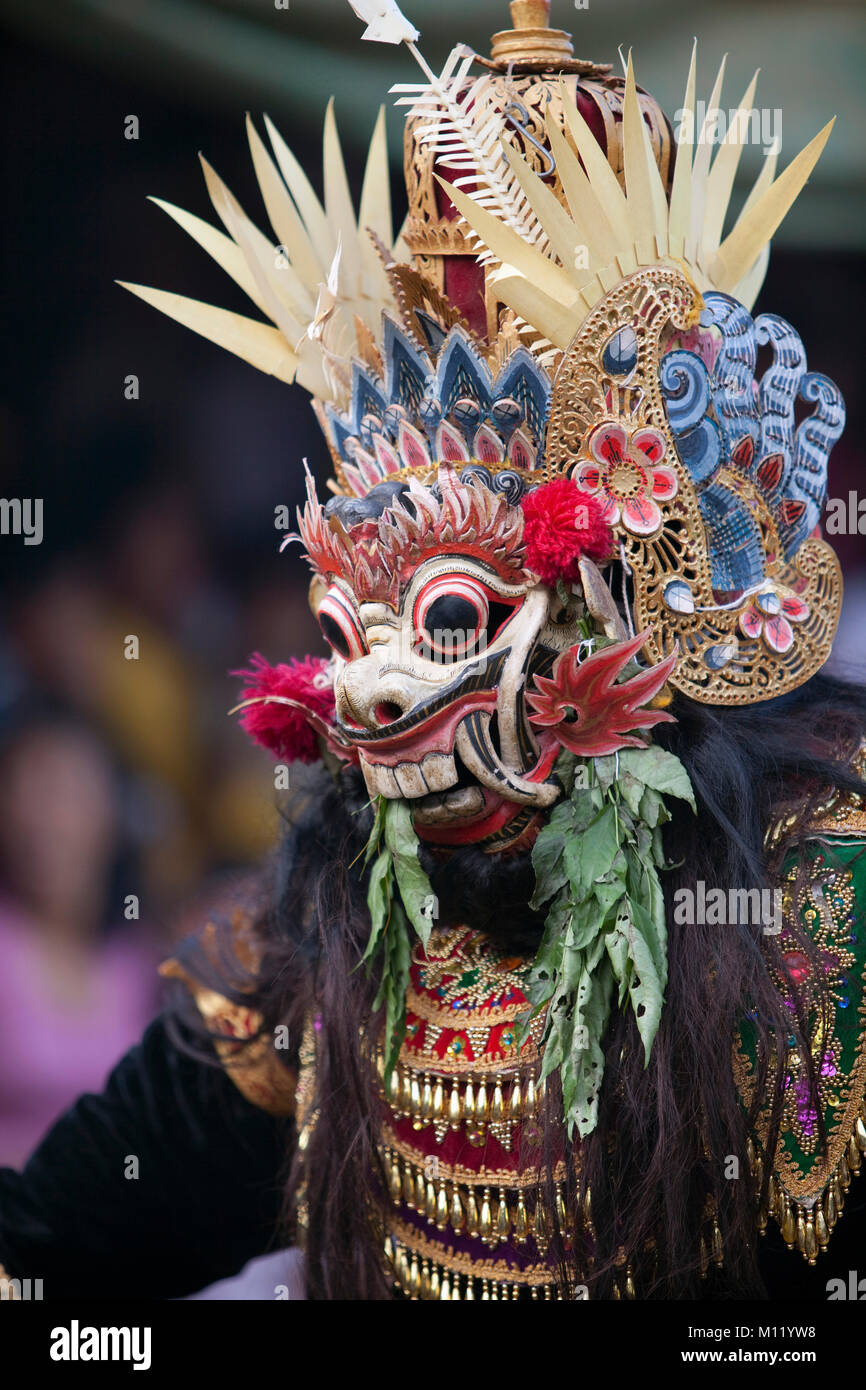 Indonesia, Island Bali, Tejakula village, Pura Maksan Temple. Dance ...