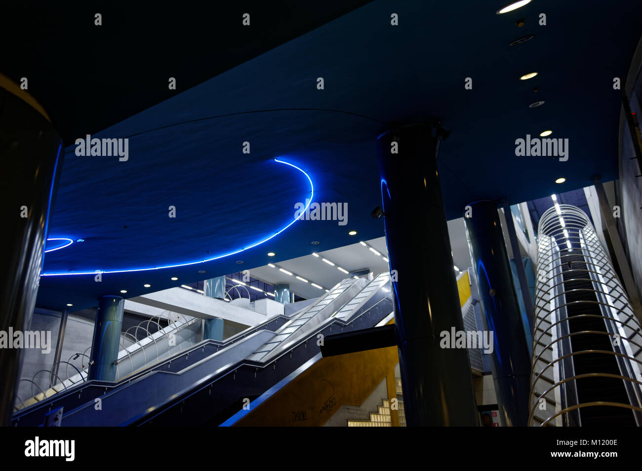 Art in Naples subway station, Napoli, Dante metro station Stock Photo ...