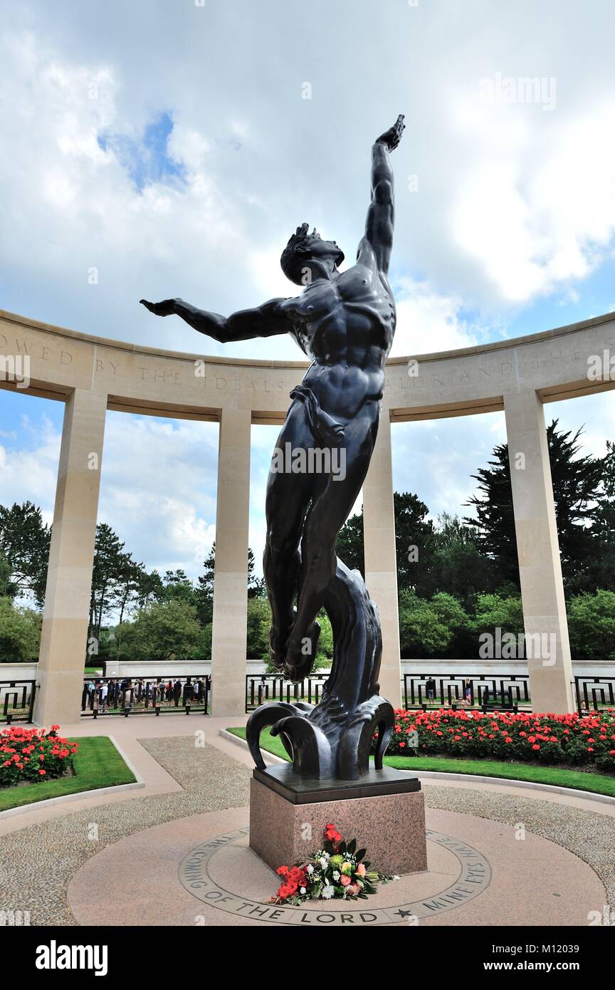 Normandy American Cemetery and Memorial Stock Photo - Alamy