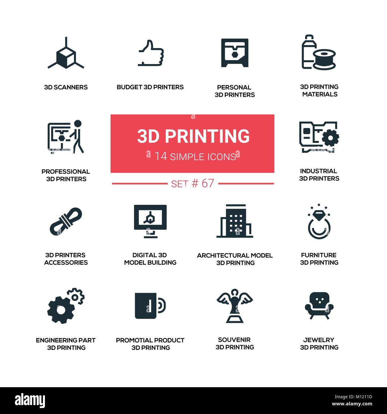 3d printing line design Cut Out Stock Images & Pictures - Alamy