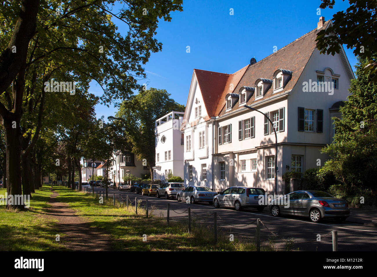Germany, Cologne, villas at the Von-Groote street in the district ...