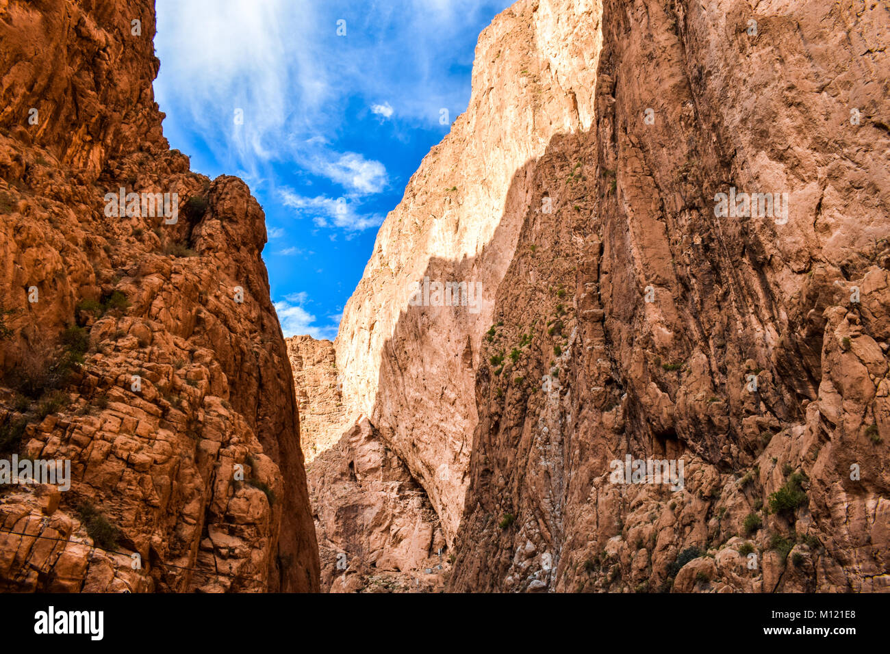 Mountain Todgha of Morocco Gorge Todga Tinghir City, Morocco Stock ...