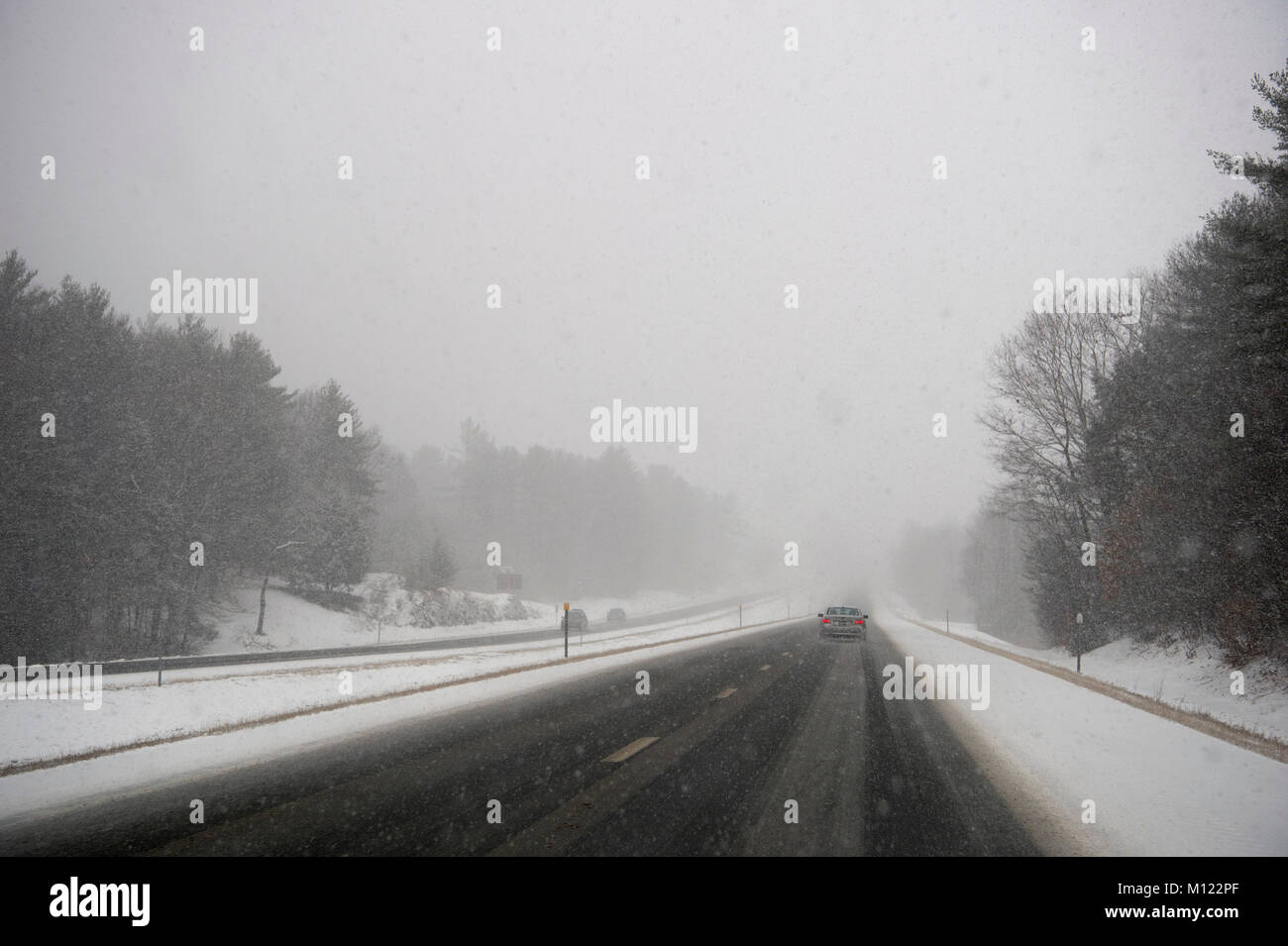 Driving car on vermont asphalt hi-res stock photography and images - Alamy