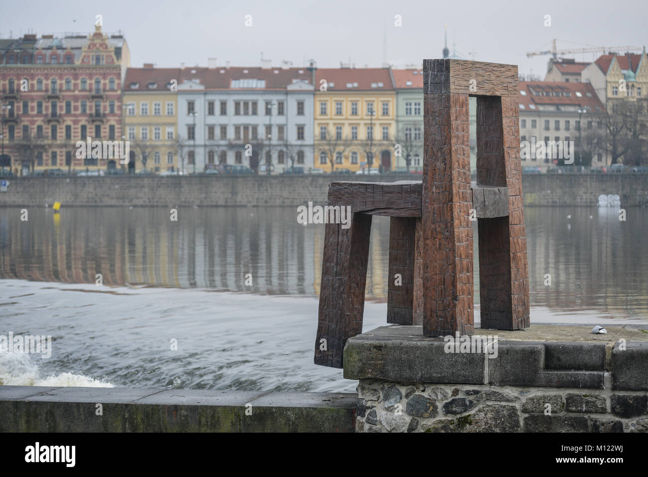 Contemporary art at Museum Kampa, Prague, Czech Republic, January 2018 ...