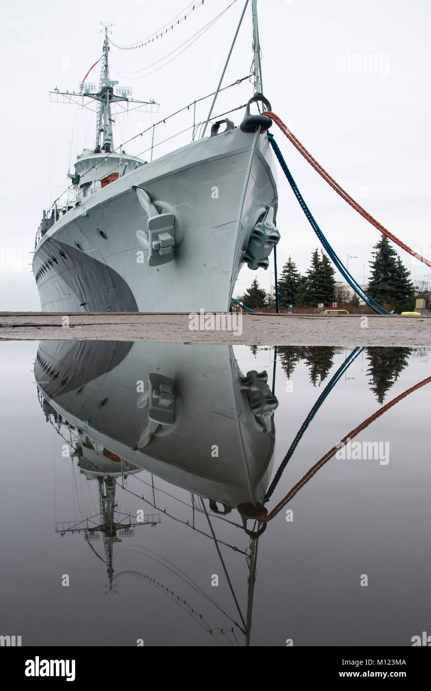 Museum ship ORP Blyskawica is a Grom class destroyer which served in ...