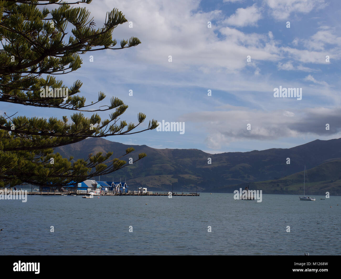 Akaroa wharf hi-res stock photography and images - Alamy