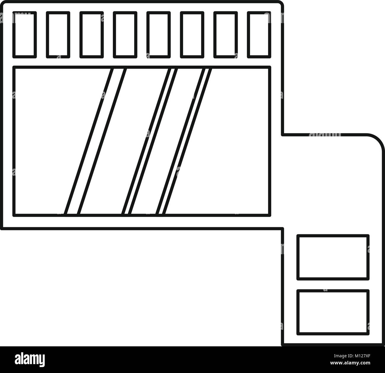 Memory card icon outline Stock Vector Image & Art - Alamy
