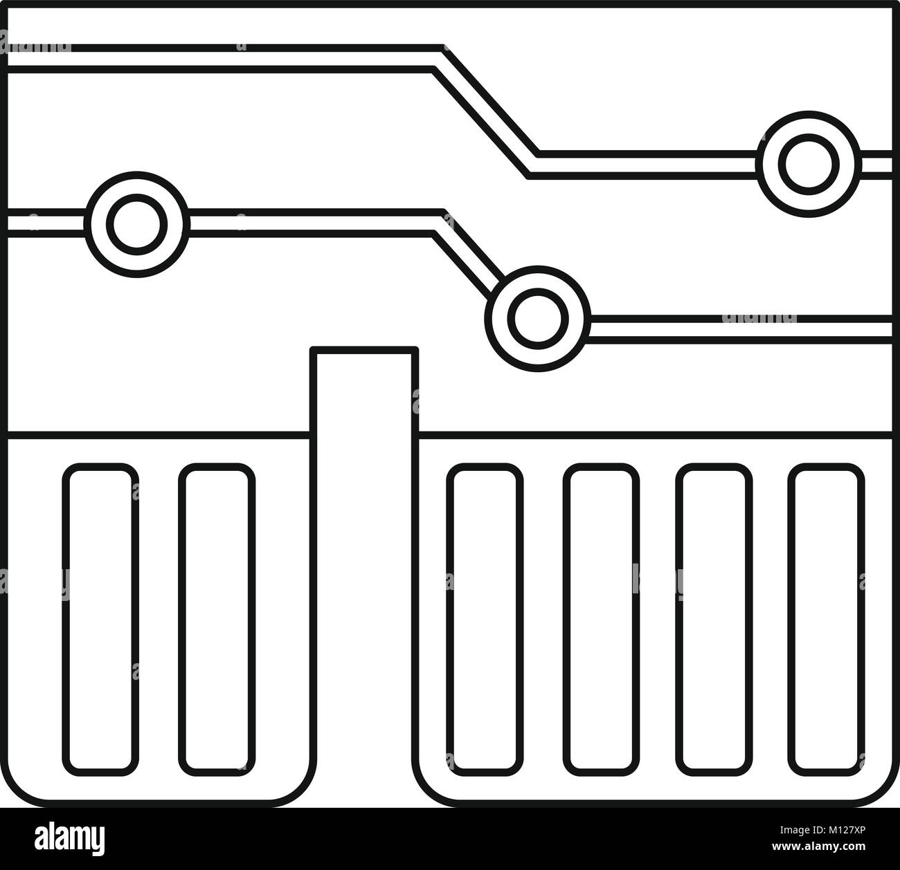 Computer chipset icon outline Stock Vector Image & Art - Alamy