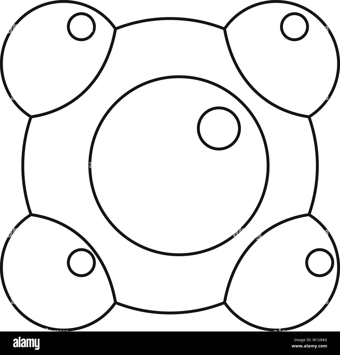 Chemical and physical molecules icon outline Stock Vector Image & Art ...