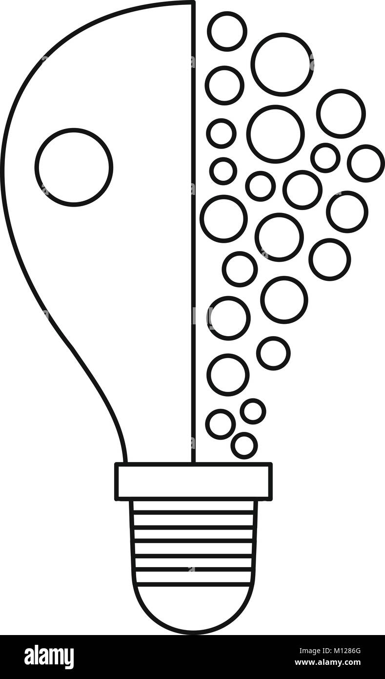 Light bulb icon outline Stock Vector Image & Art - Alamy