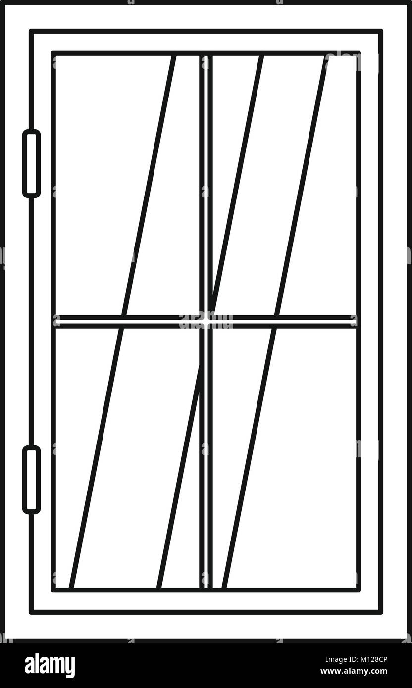 Closed window icon outline Stock Vector Image & Art - Alamy
