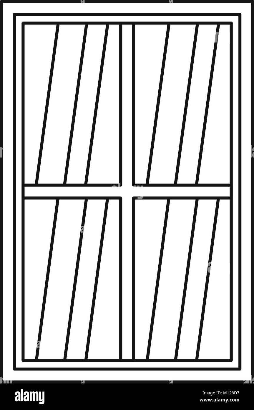 White rectangle window icon outline Stock Vector Image & Art - Alamy