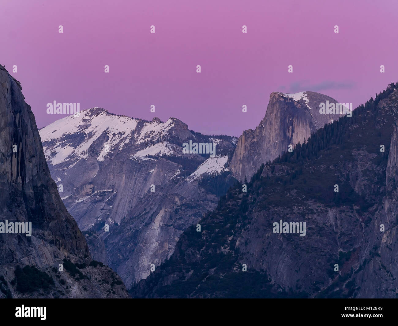 The famous and beautiful landscape - Half Dome at Yosemite Stock Photo ...