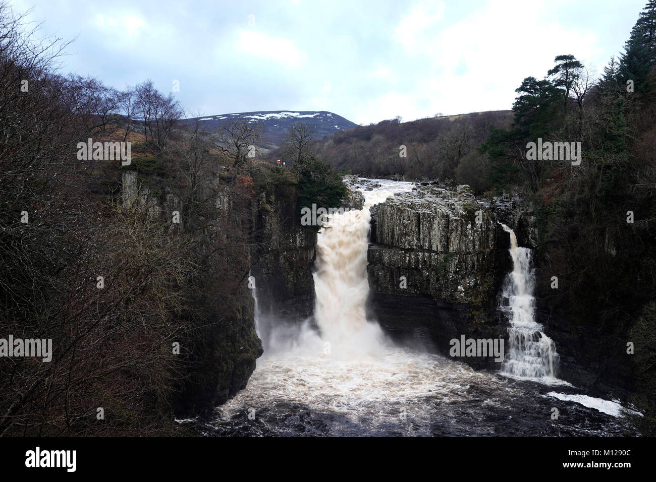 The High Force Waterfall in the Forest-in-Teesdale, in the Durham Dales ...
