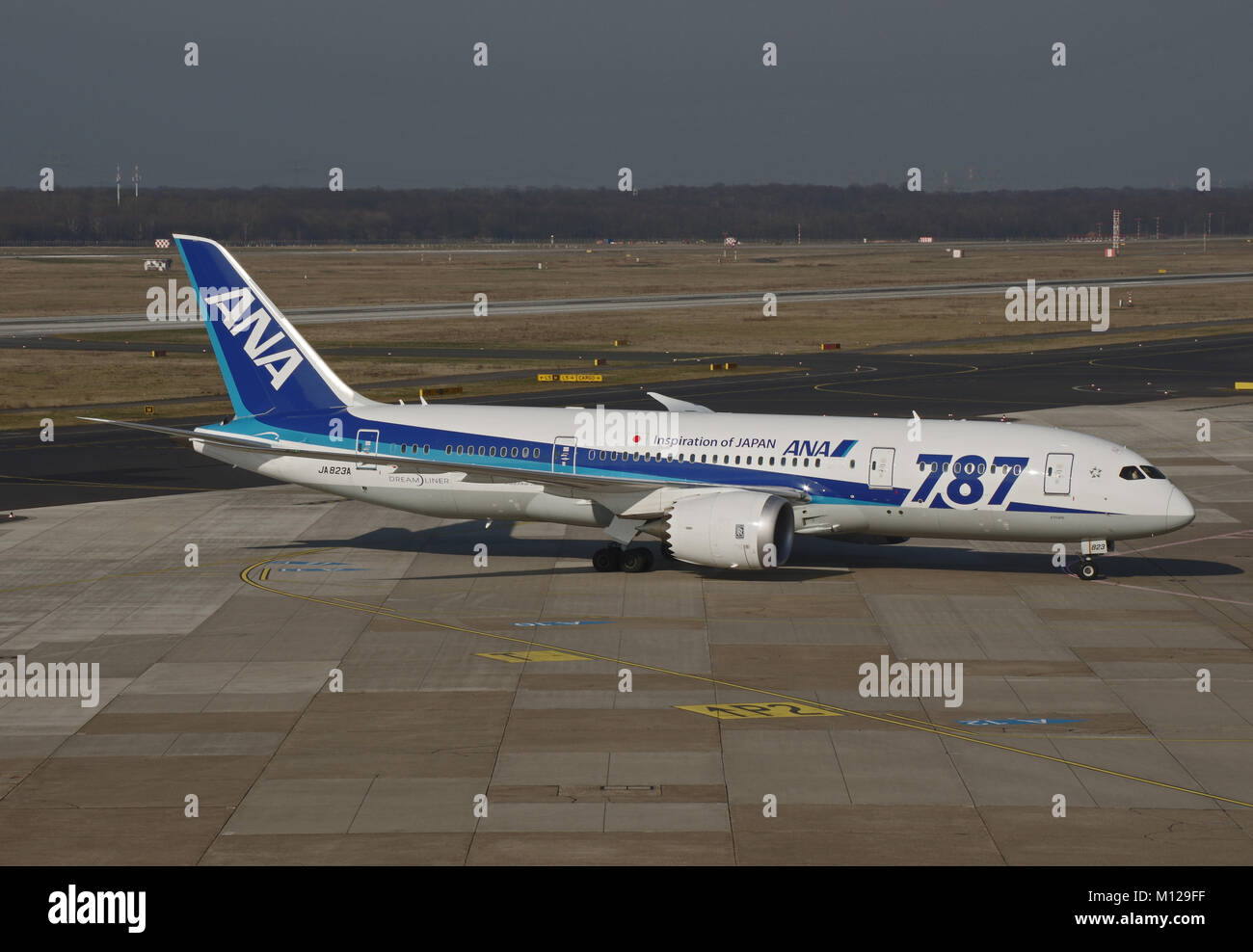 Duesseldorf, Germany - March 17, 2015: Boeing 787-8 of All Nippon ...