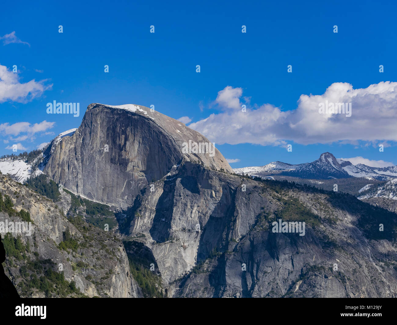 The famous and beautiful landscape - Half Dome at Yosemite Stock Photo ...
