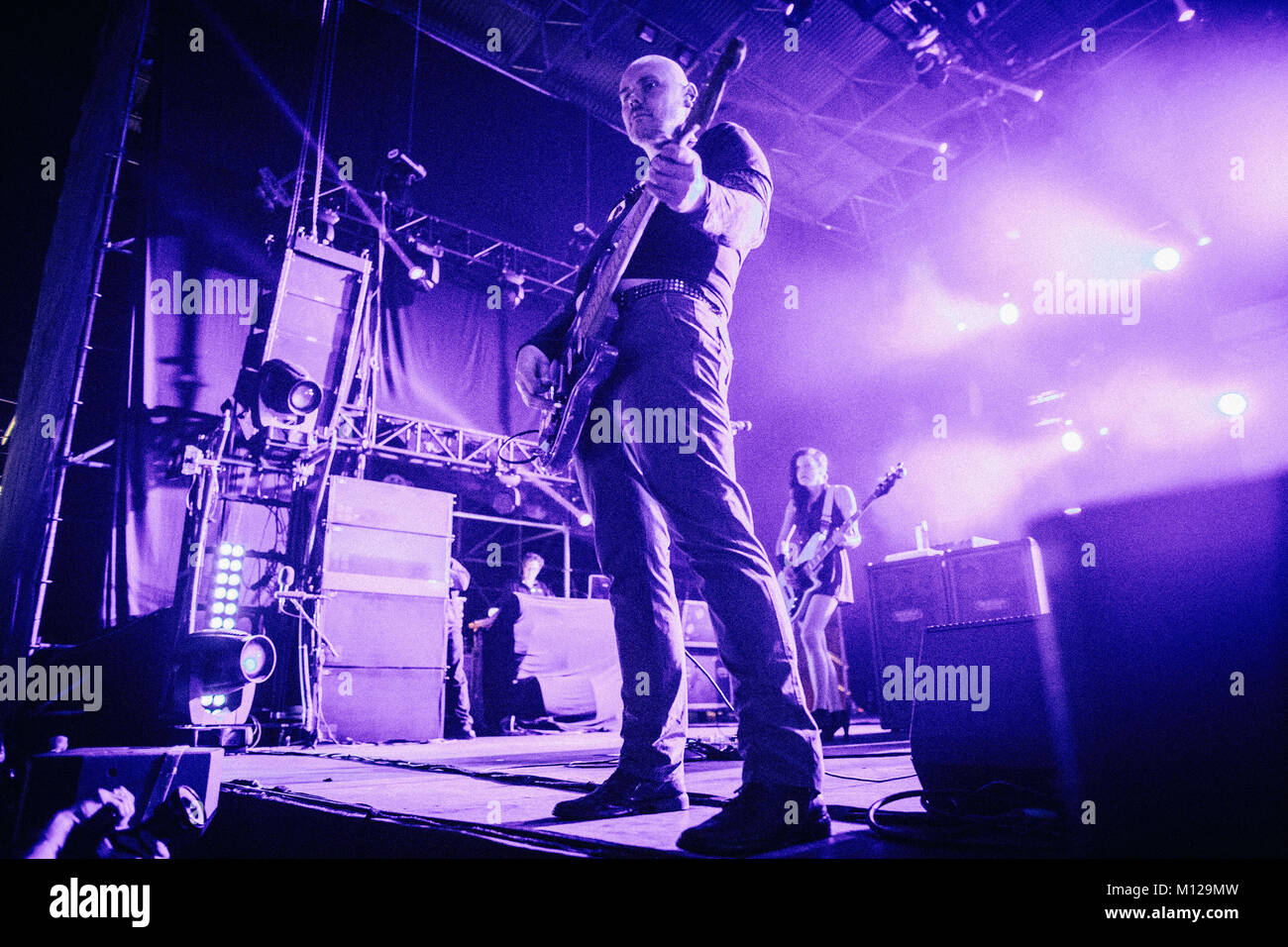 Lead singer Billy Corgan and the American rock band The Smashing ...