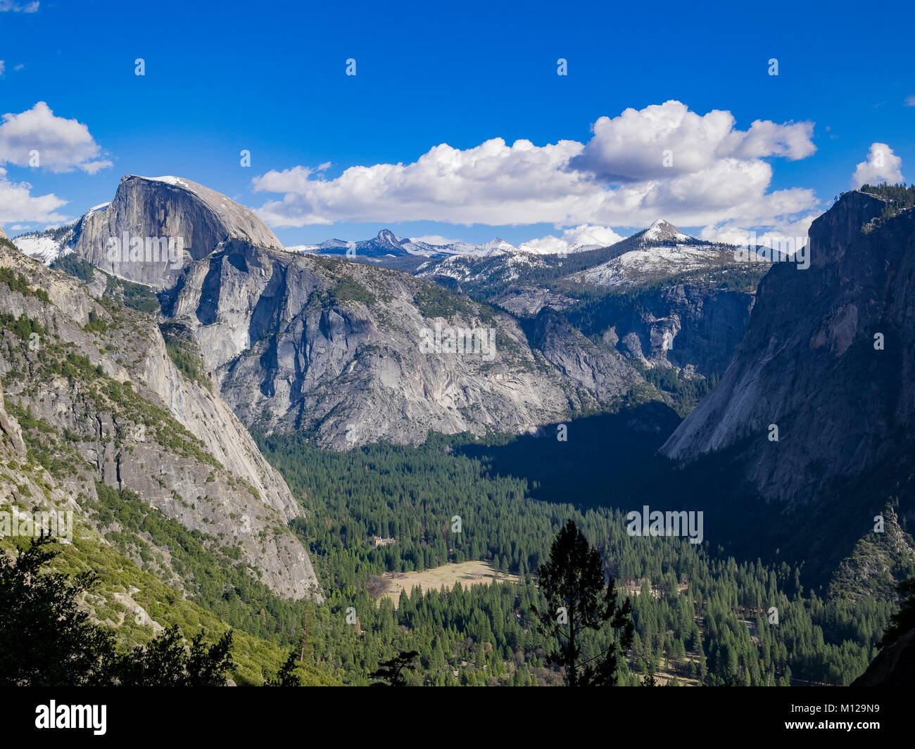 The famous and beautiful landscape - Half Dome at Yosemite Stock Photo ...