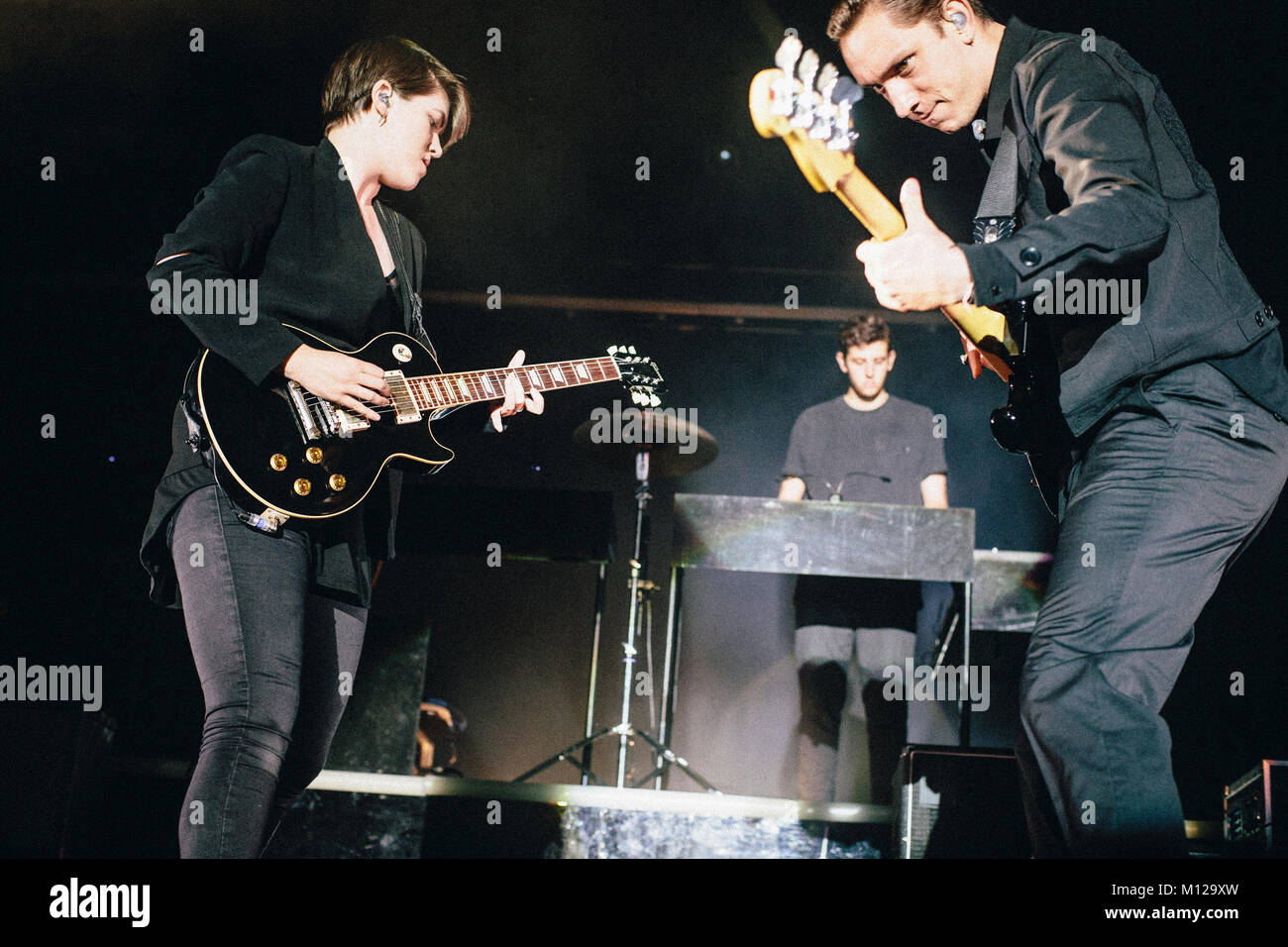 Lead singer and guitarist Romy Madley Croft (L) formed the group The XX ...