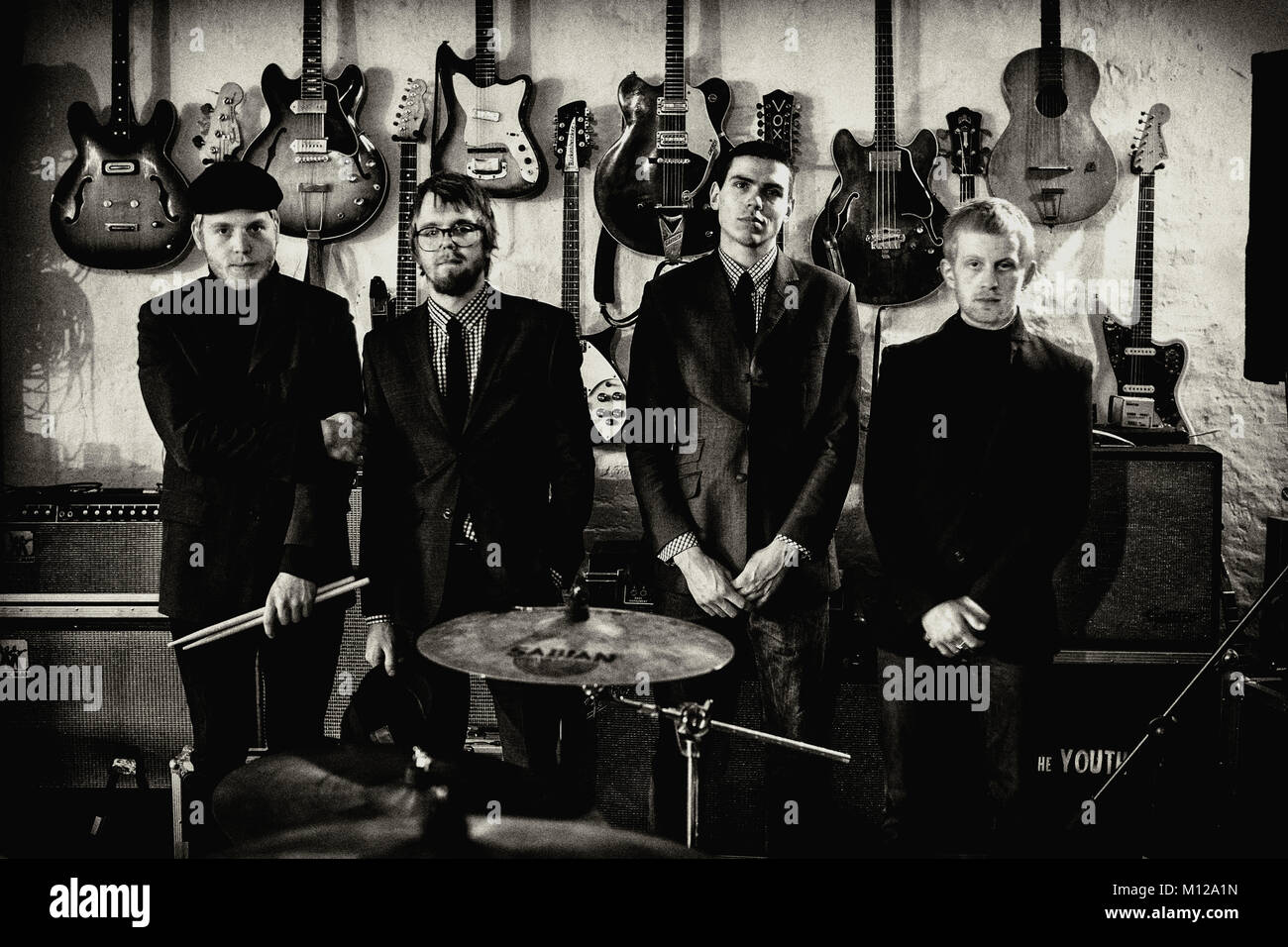 The Danish garage rock band The Youth performs rock music from the 1960 ...