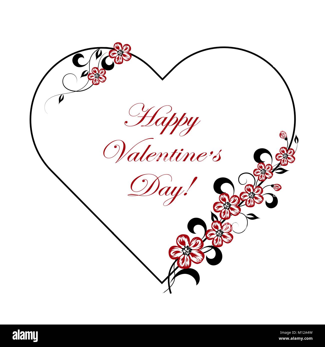 Happy valentines day modern Stock Vector Images - Alamy