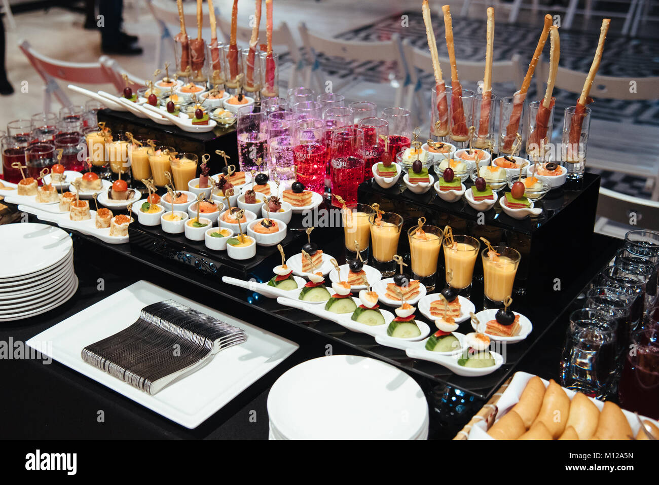 Coffee break prepare for serve guests attending seminar.break time in ...