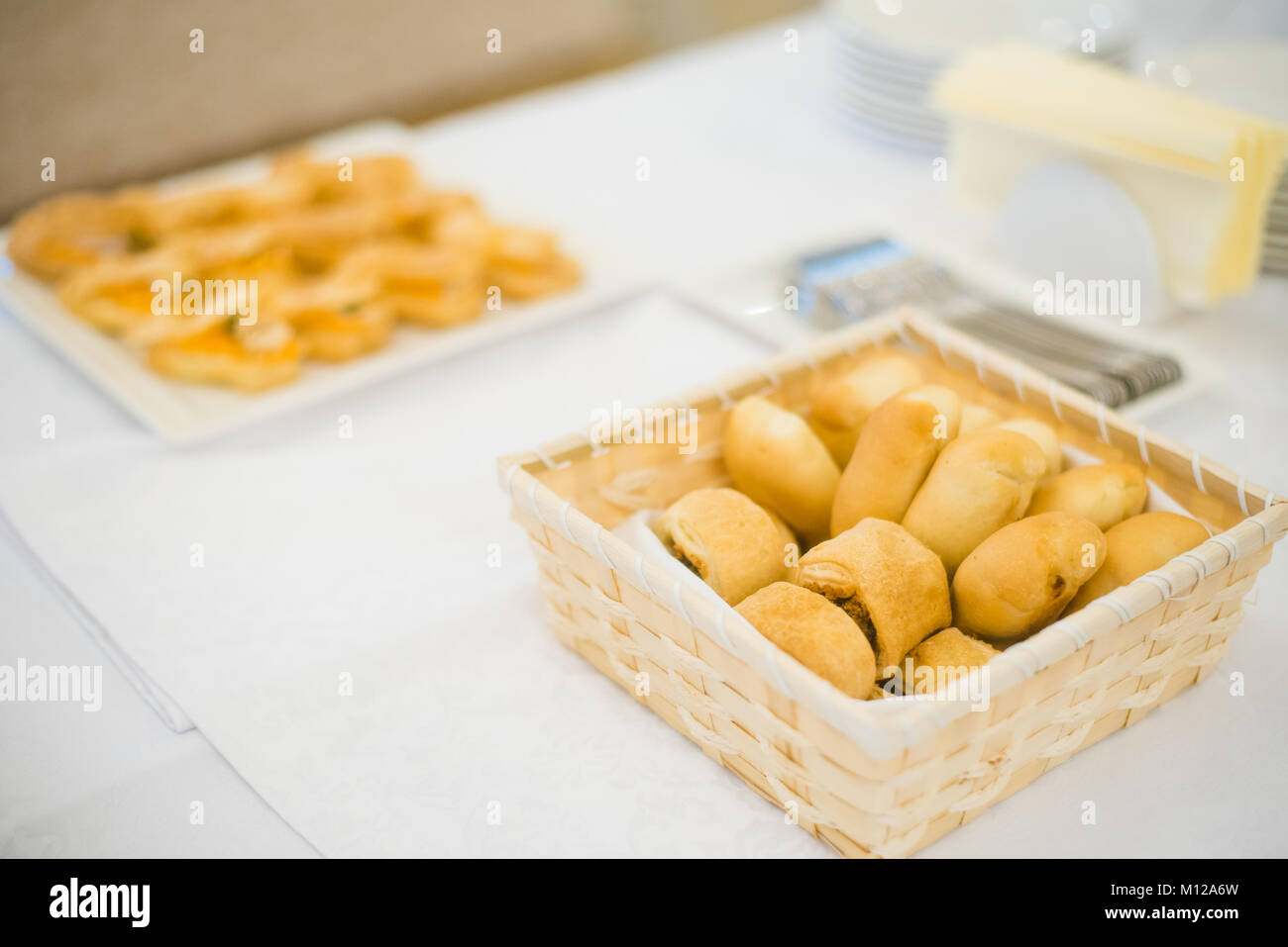 Coffee break prepare for serve guests attending seminar.break time in ...