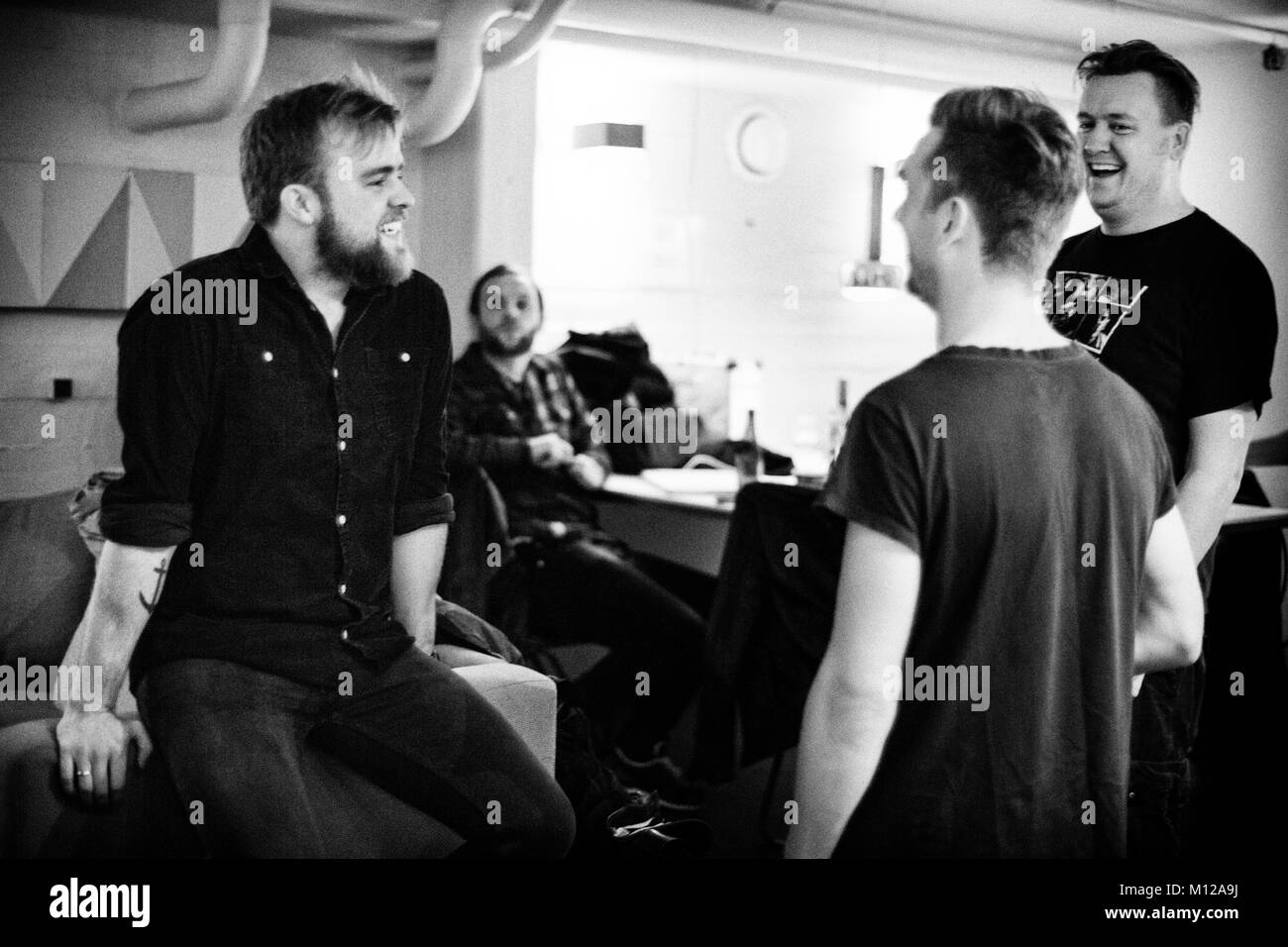 The Danish electronic rock band Veto performs a live concert at Vega in ...