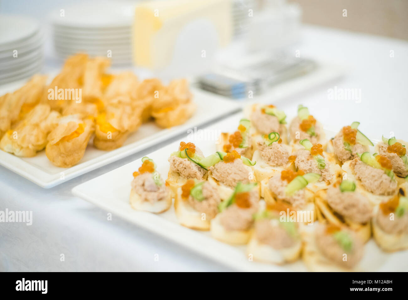 Coffee break prepare for serve guests attending seminar.break time in ...