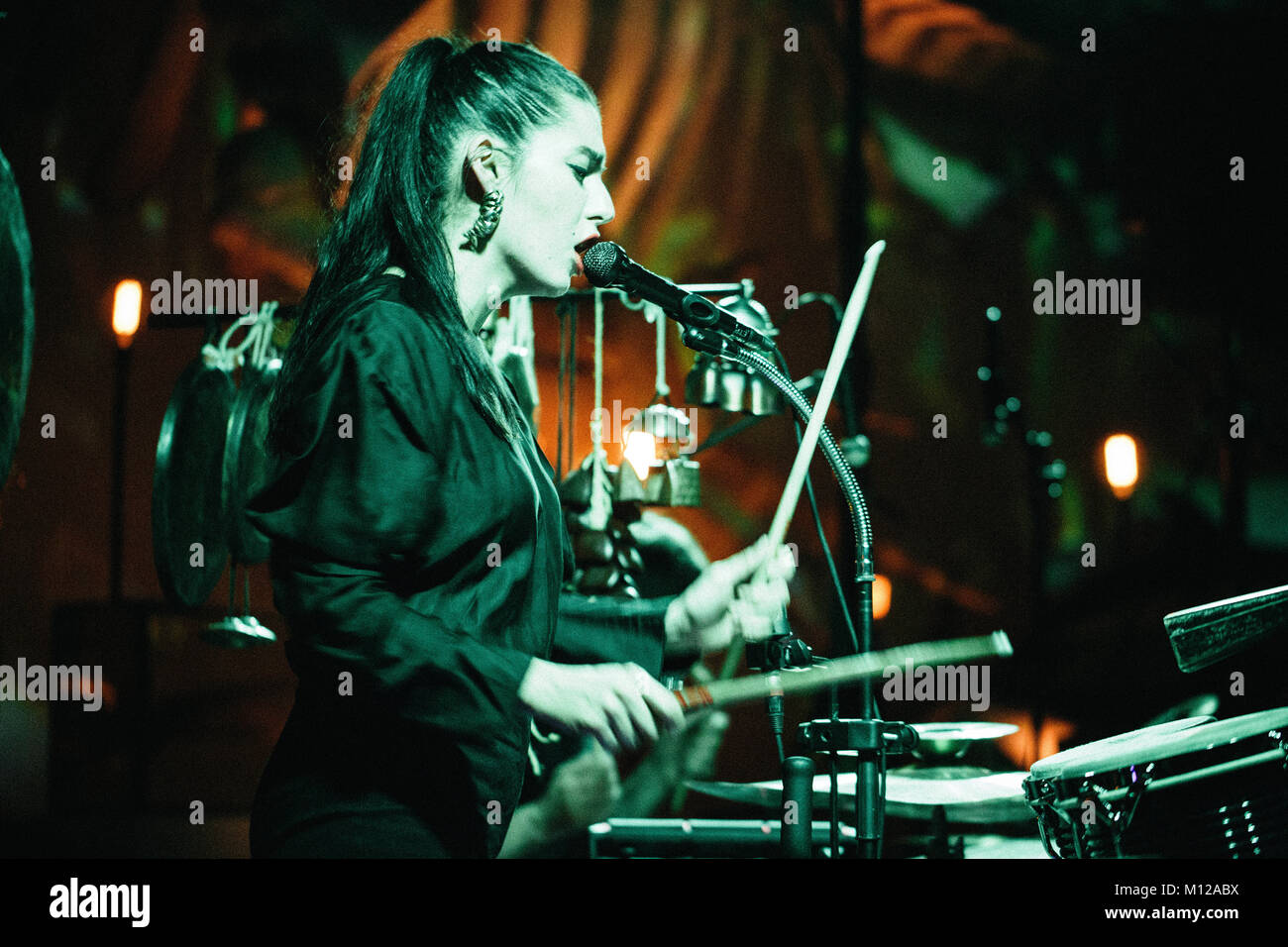 The Swedish duo Wildbirds and Peacedrums performs a live concert at ...