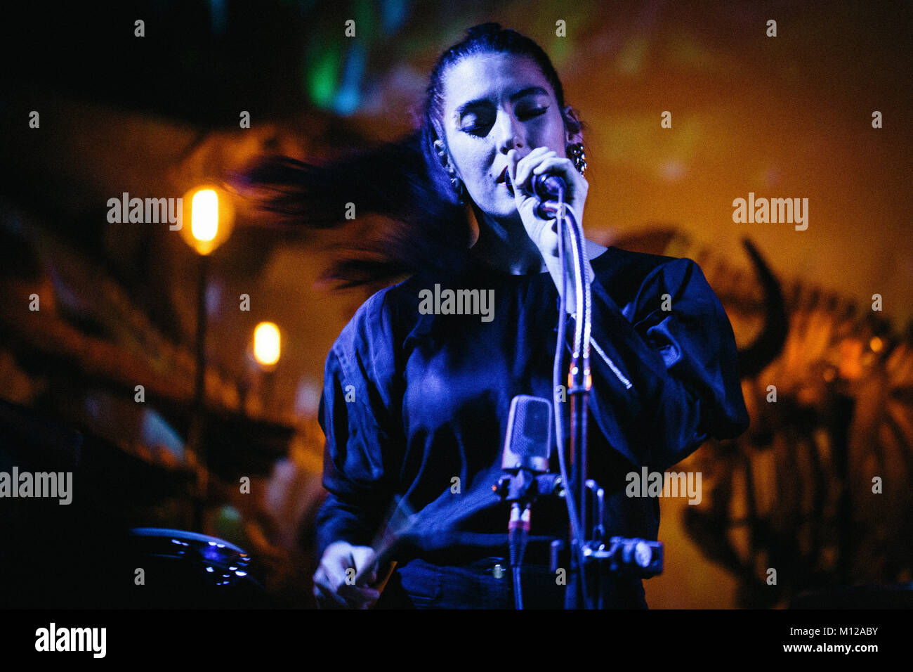 The Swedish duo Wildbirds and Peacedrums performs a live concert at ...