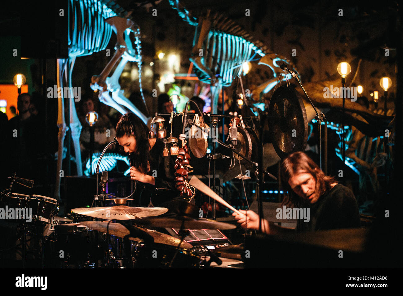 The Swedish duo Wildbirds and Peacedrums performs a live concert at ...