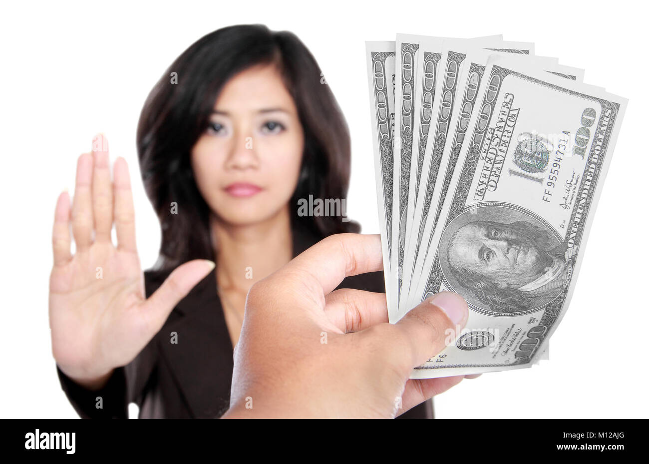Refused to give money hi-res stock photography and images - Alamy