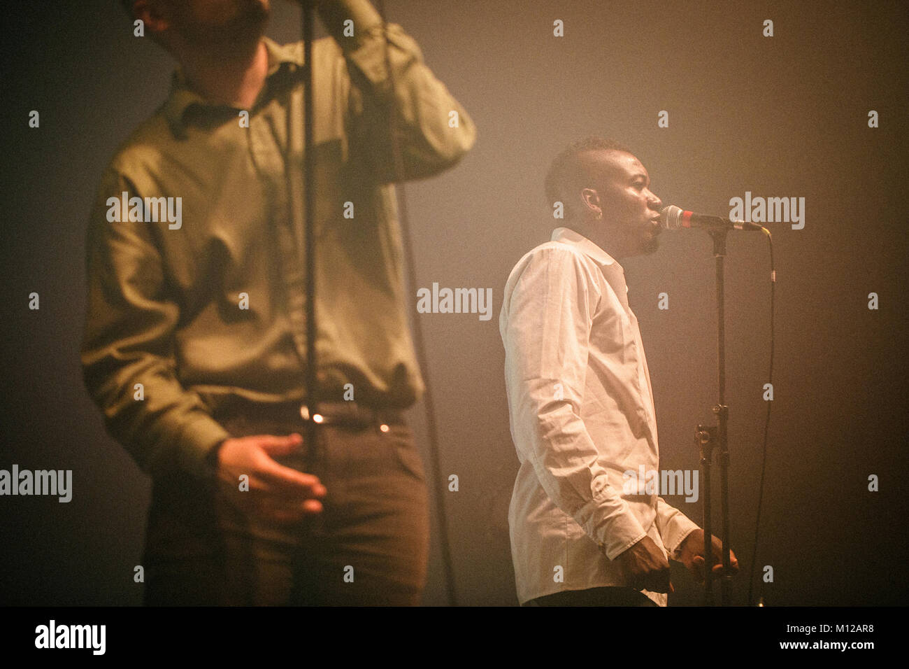 The Scottish hip hop and pop group Young Fathers performs a live ...