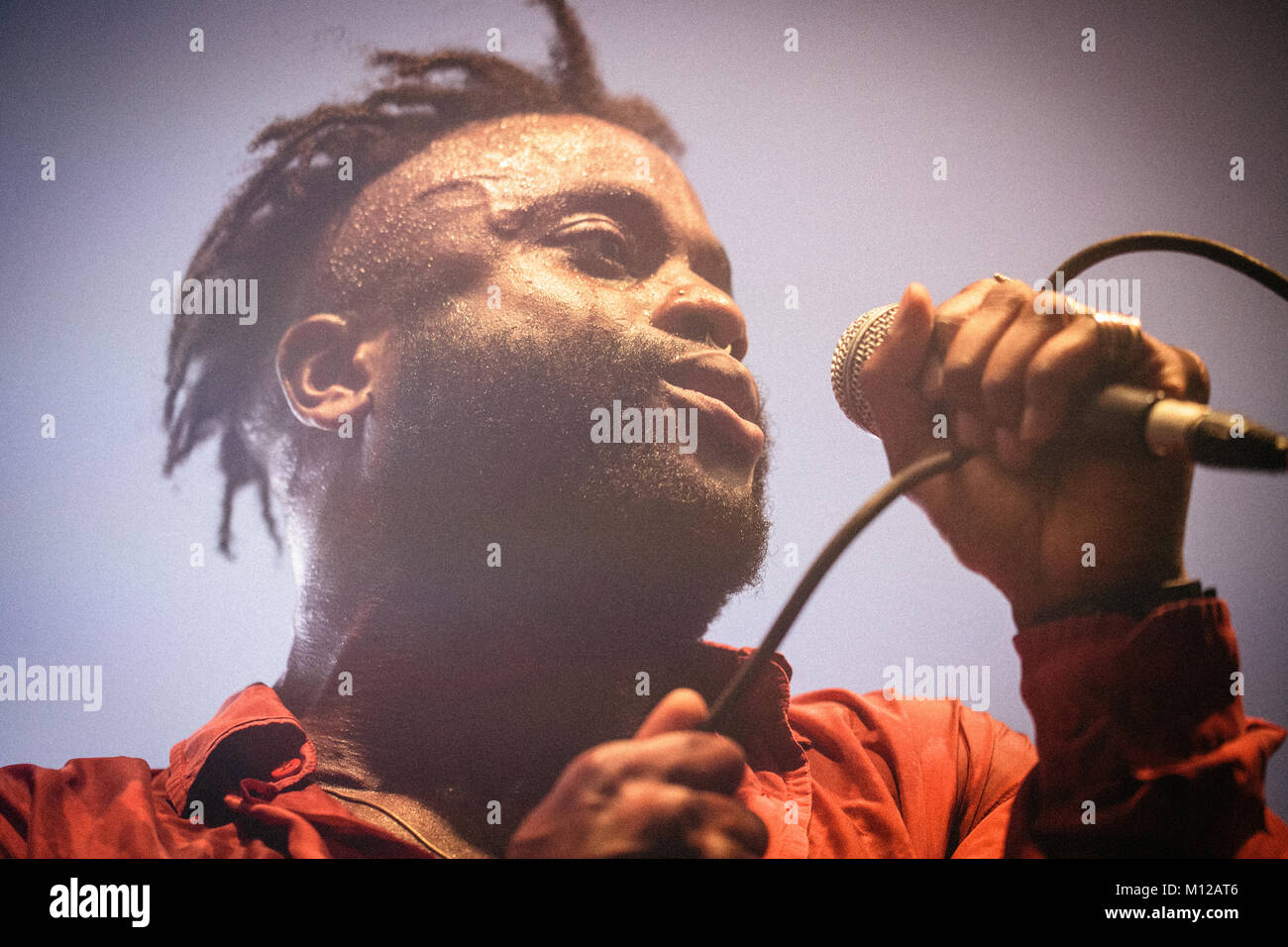 The Scottish hip hop and pop group Young Fathers performs a live ...