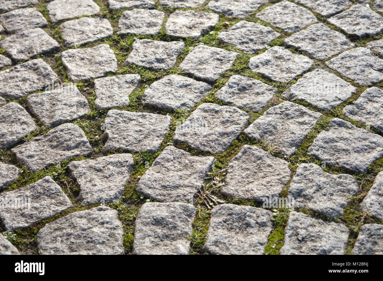 Detail of cobblestone pavement in Dusseldorf, Germany Stock Photo - Alamy