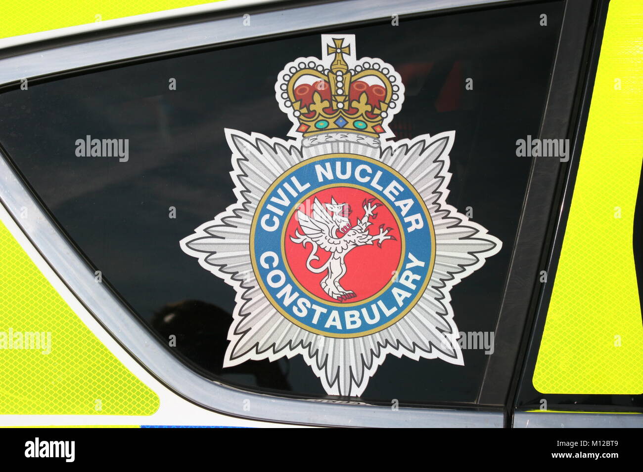 CLOSE UP VIEW CIVIL NUCLEAR CONSTABULARY LOGO Stock Photo - Alamy