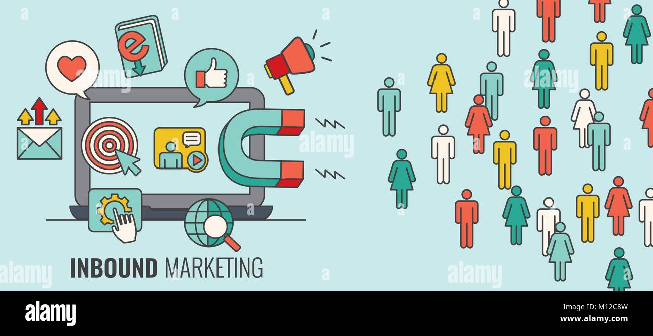 Inbound Header w Magnet Attracting new Leads and Generating Income with ...