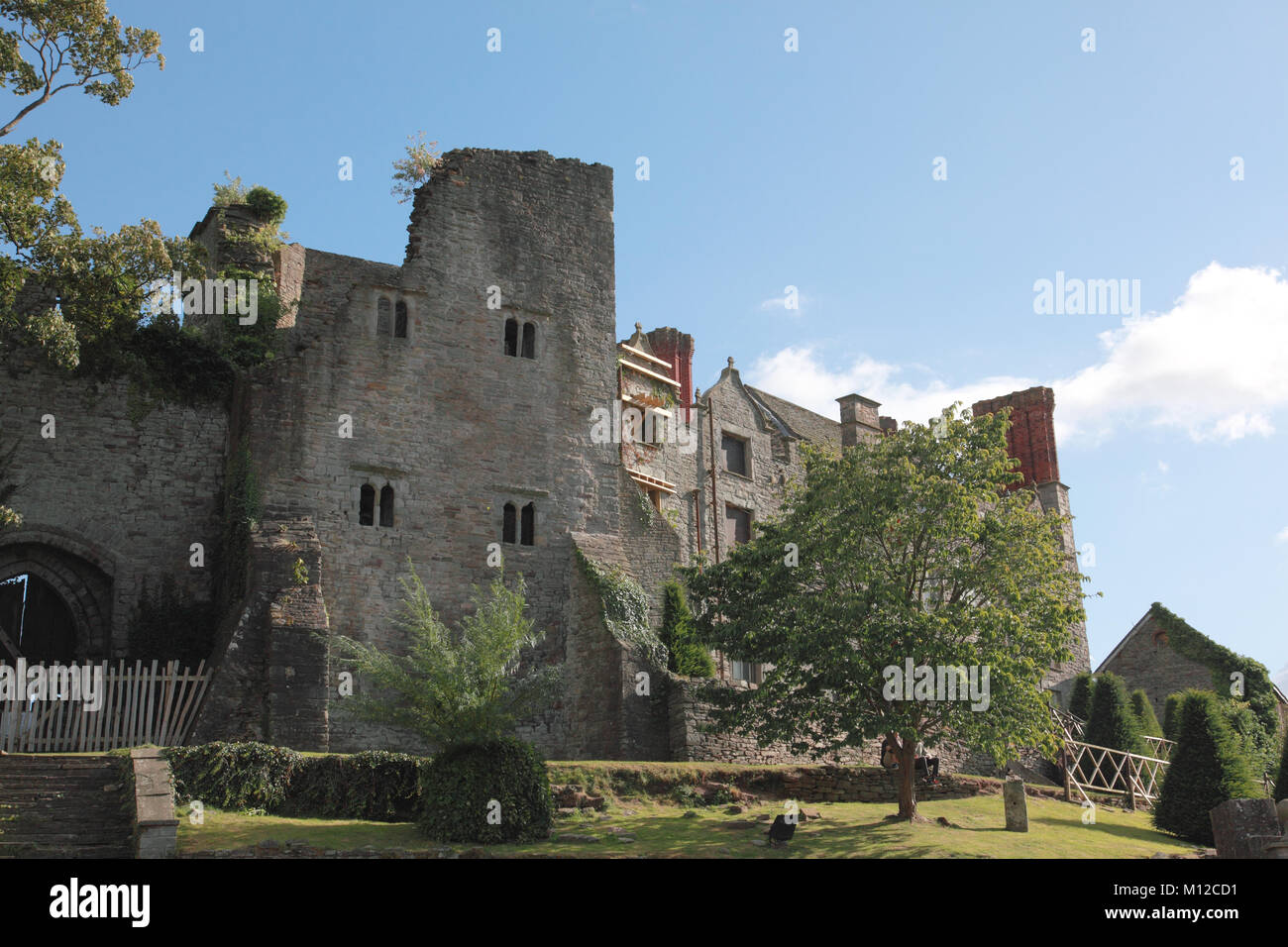 The front of Hay Castle, both a medieval fortification and a 17th ...