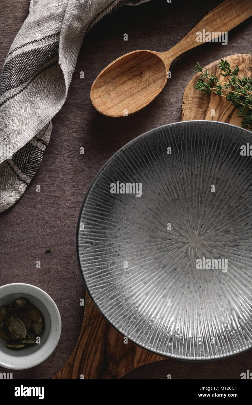 Still life of kitchen utensils. Rustic style Stock Photo - Alamy