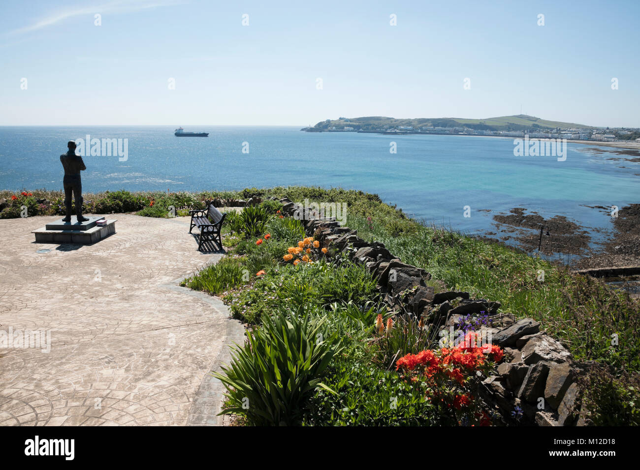 Overlooking Douglas Bay on the Isle of Man Stock Photo - Alamy