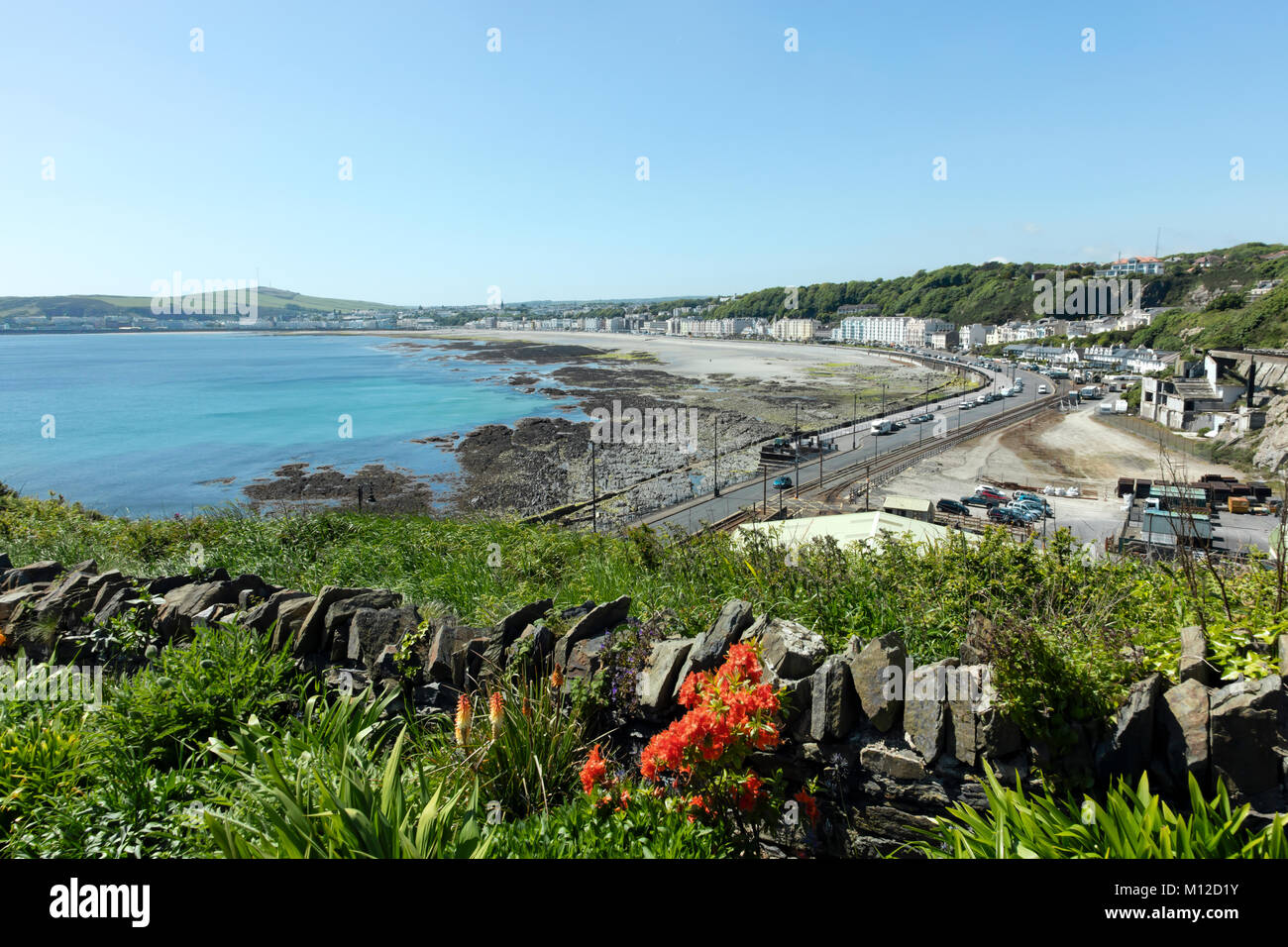 Overlooking Douglas Bay on the Isle of Man Stock Photo - Alamy