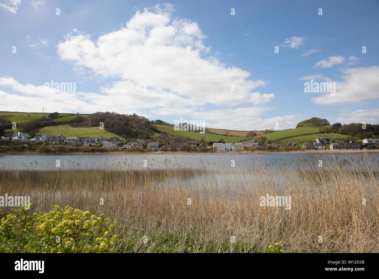 Freshwater lake at Slapton Ley in the South Hams of Devon England Stock ...