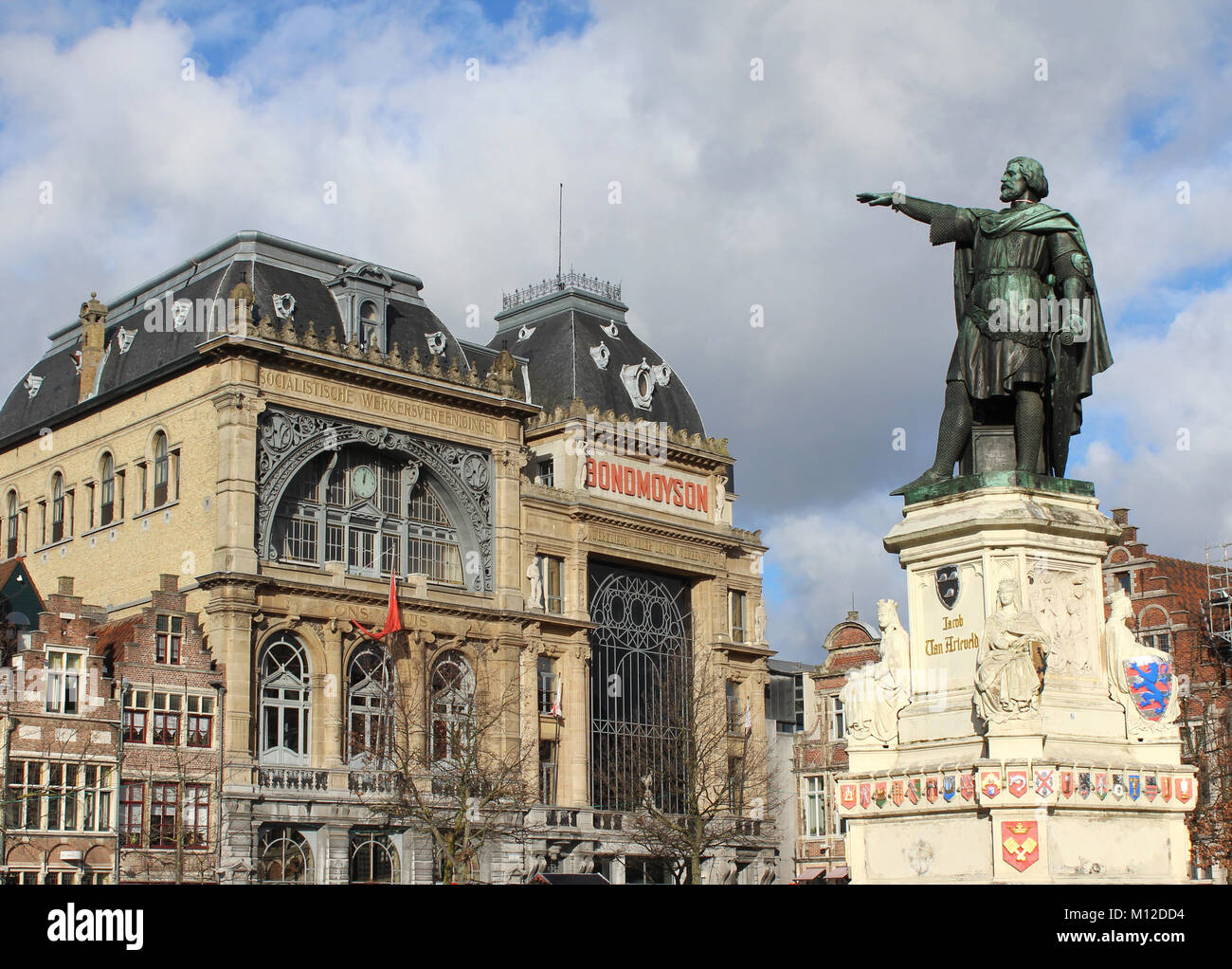 Ghent gent belgium belgian old historic history town city hi-res stock ...