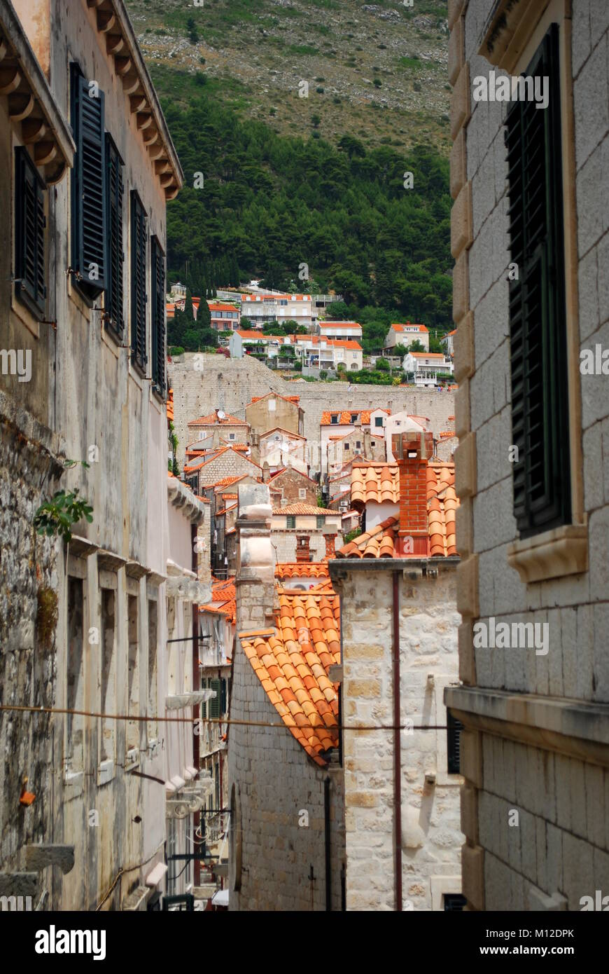 Traditional streets inside Dubrovnik Old Town Stock Photo - Alamy