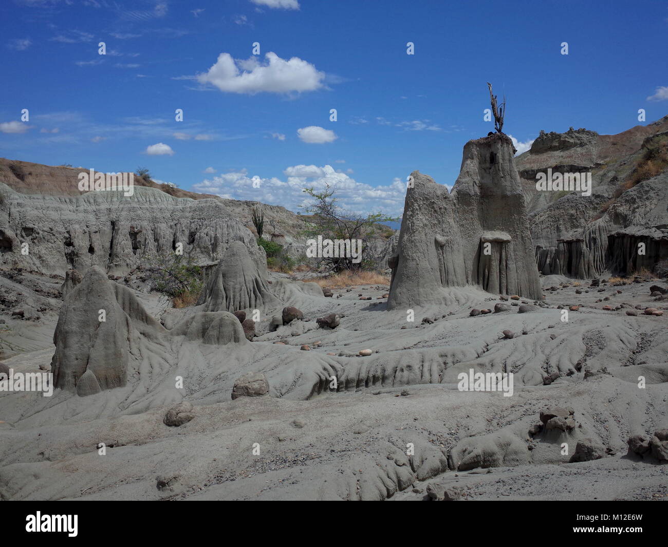 The Lunar landscape of Los Hoyos, the Grey Desert, part of Colombia's ...